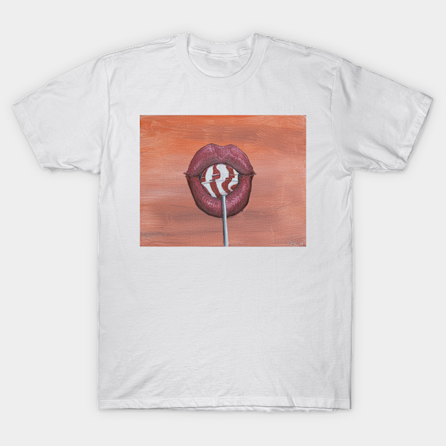Luscious Lolly - Wet Lips - T-Shirt | TeePublic